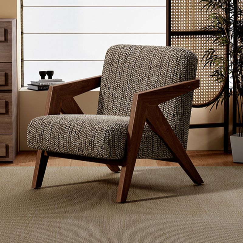 Contemporary Ash Wood Black/Gray Abstract/Solid Color/Striped Accent ...