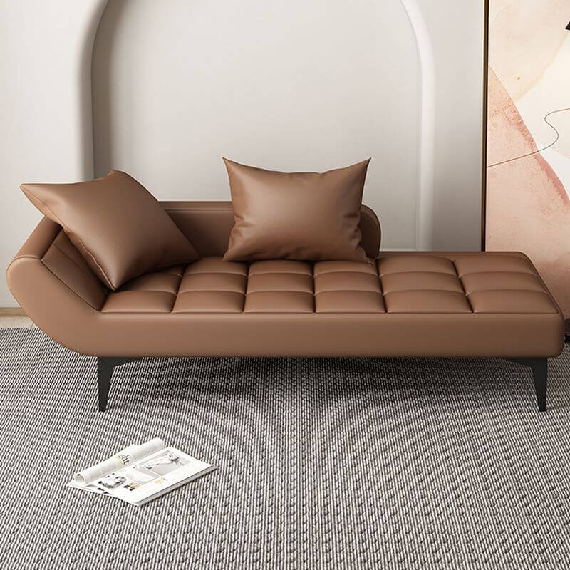 Contemporary Master Bedroom Chaise Lounge with Solid Color Upholstery ...