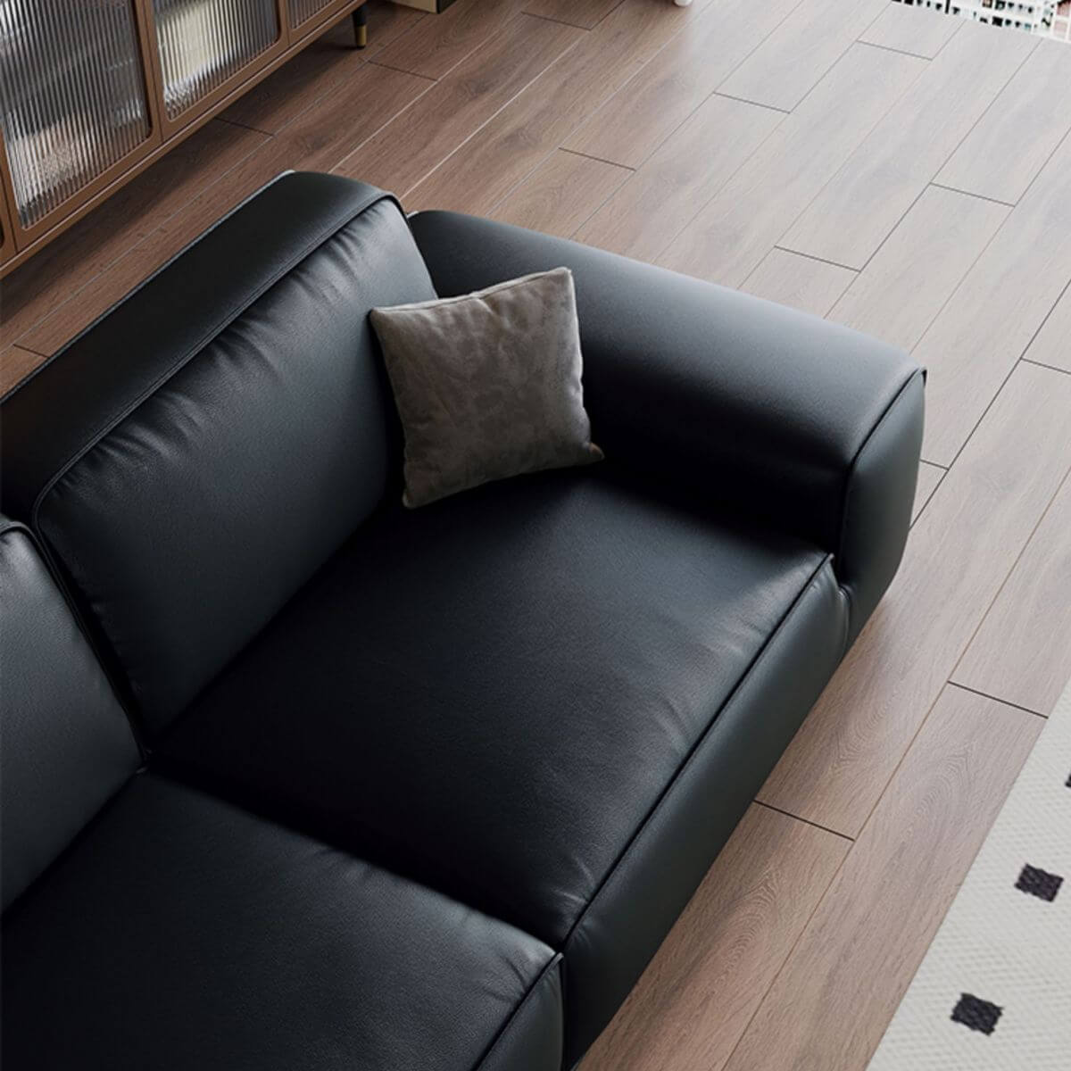 Black comfortable couch store