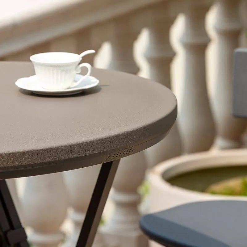 Modern Foldable Metal Round Bar Table – Outdoor & Patio – cocochairs