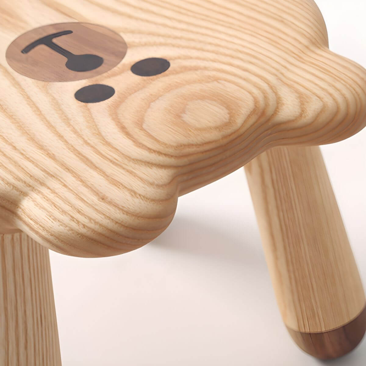 Natural Finish Ash Animal-Themed Kids Stool - 1, 2, or 4 Piece Set ...